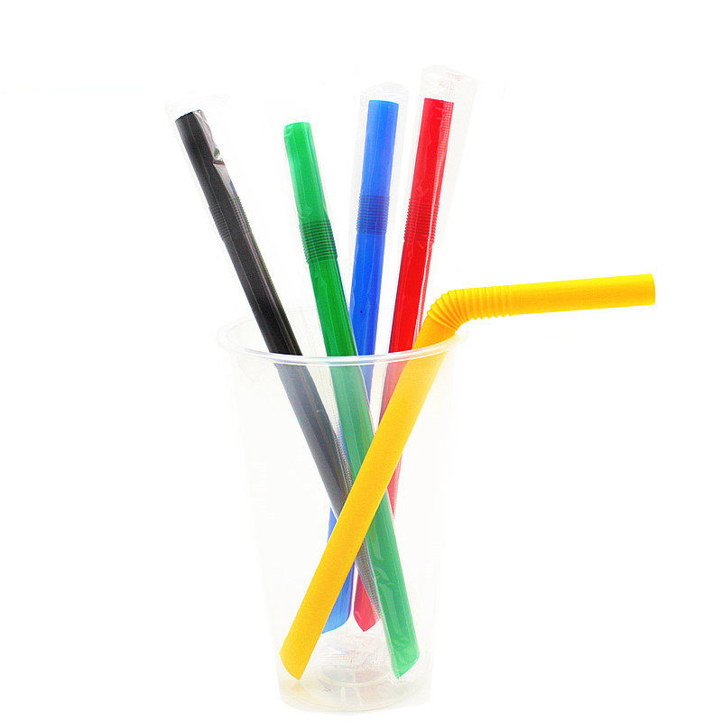 Disposable Independently Packaged Boba Pearl Milk Tea Thick Straws ...
