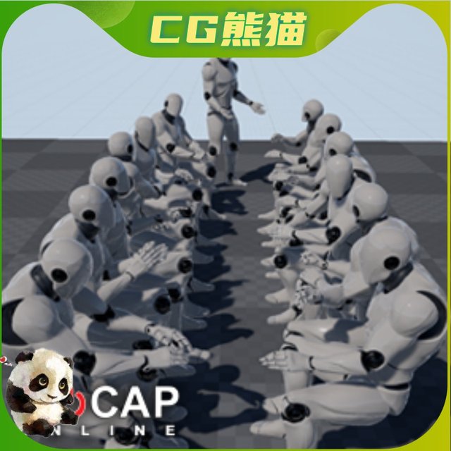 UE4 Unreal 5 Office Meeting - MoCap Pack Office Meeting Motion Capture Animation