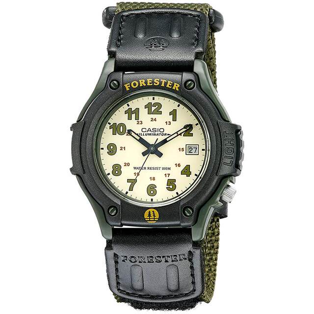 Casio student watch men's forest e-meter Forester retro sports female ...