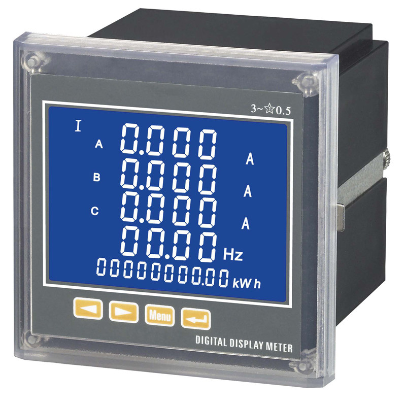 Three-phase Current Voltage Energy Liquid Crystal Multi-function Power Meter Digital Display ...