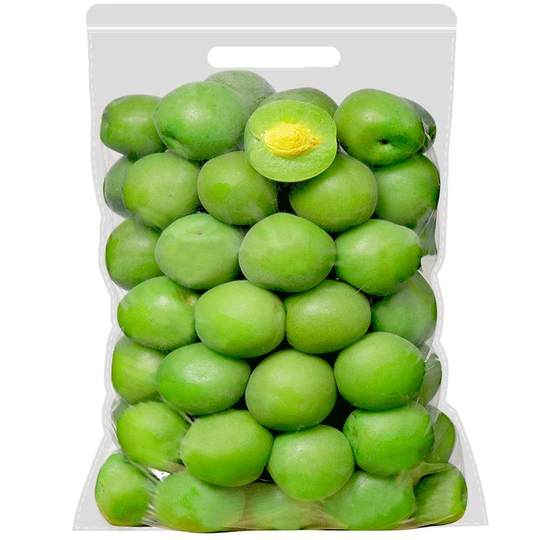 Crispy Green Plum Snacks - 500g Small Package of Preserved Sour Plums
