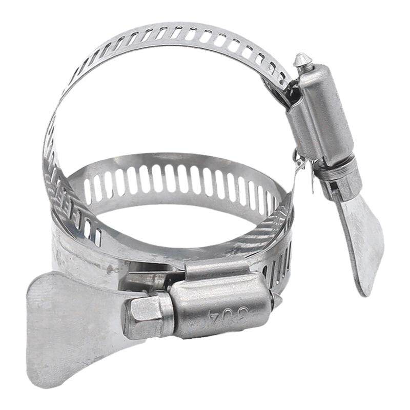 304 Stainless Steel Hose Hoop with Handle | Water Pipe Trachea Clamp
