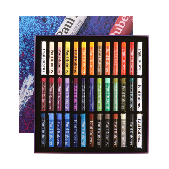 Coffret de pastels à l'huile Rubens - 24 couleurs - Crayon doux pour ...