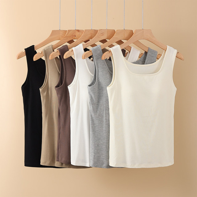 Sling vest female inside with chest pads integrated bra.