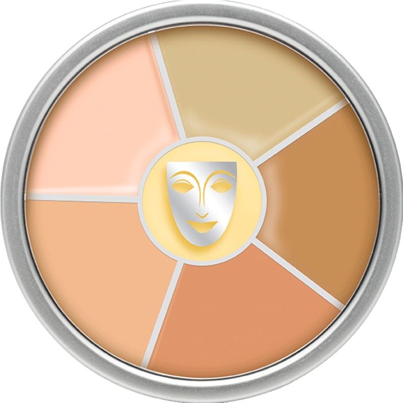 Paleta de Corrector Kryolan Phantom Six Color - Cobertura para el Acné ...