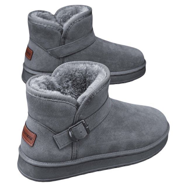 Winter large size snow boots men's bread high -top high -top fur plus ...