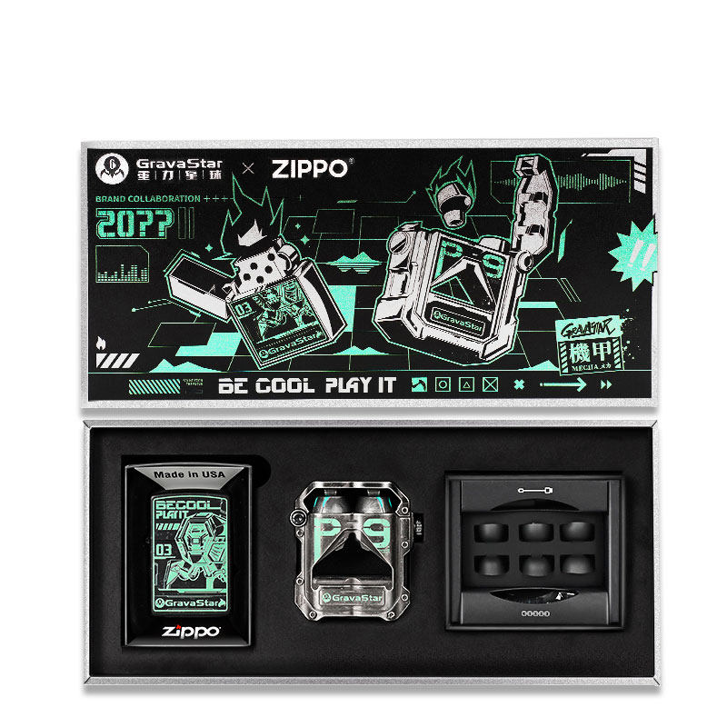 Gravastar Gravity Planet Zippo Joint Headphones Classic Gift Box Set