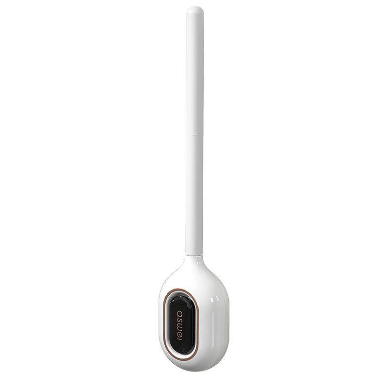 Ascor Durable Toilet Brush - Wall Mounted Silicone Cleaning Tool