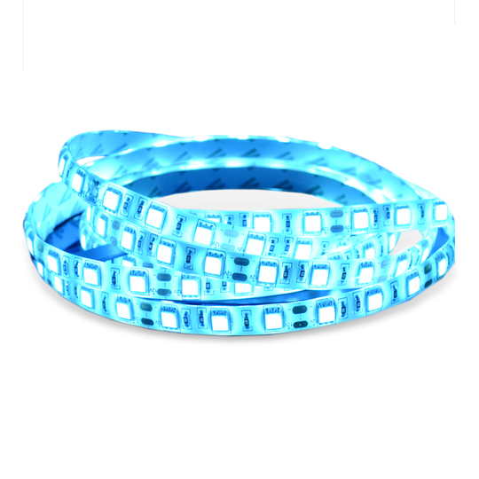Tira de luz LED Mopplin 12V 5050 Azul Hielo - Impermeable y de Alto Brillo