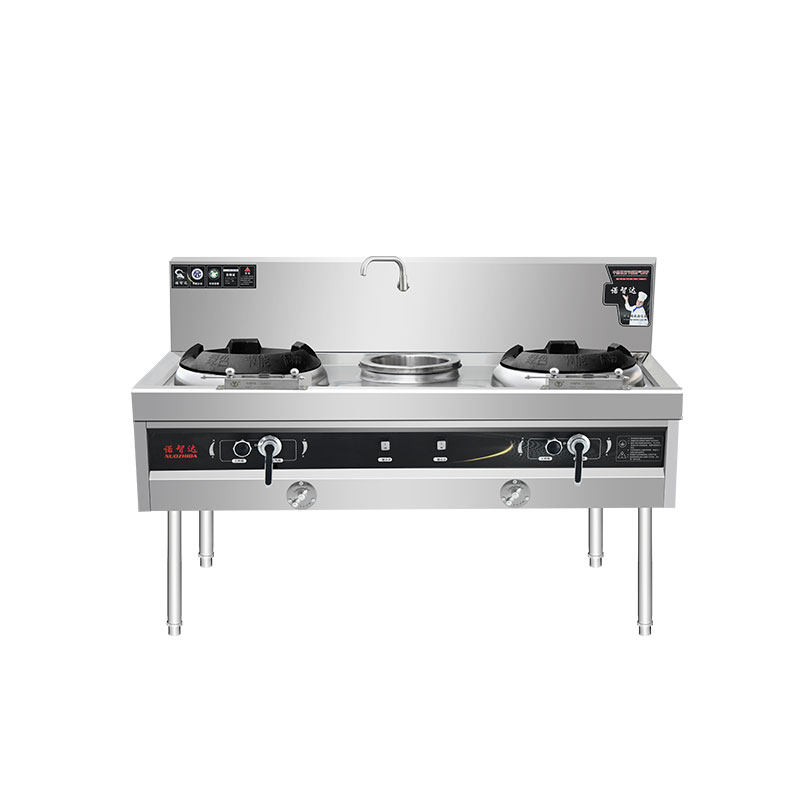 Commercial Energy-Saving High-Fire Stove with Fan - Stainless Steel ...