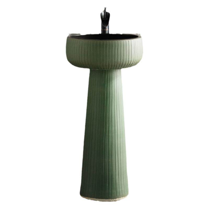 Wash Basin and Basin Integrated Floor-Standing Outdoor Ceramic Wash ...