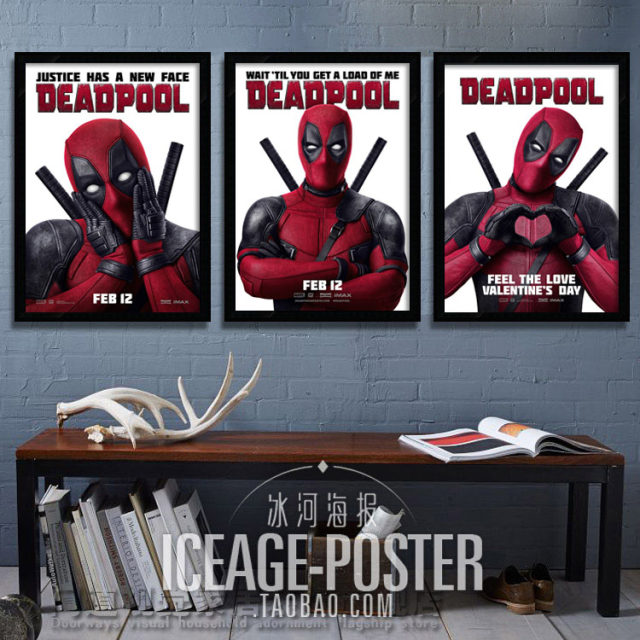 Deadpool Deadpool Movie Poster Decoration Bar Wall Wall Painting Marvel ...