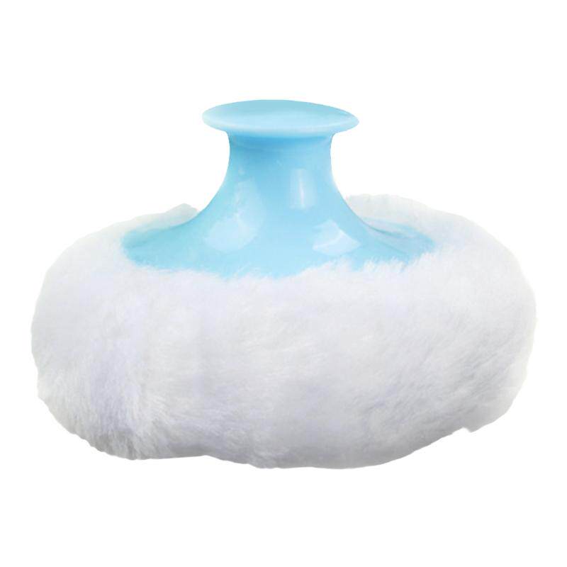 Neugeborenen-Babypuder-Puff - Weicher Flocking-Schwamm mit Griff