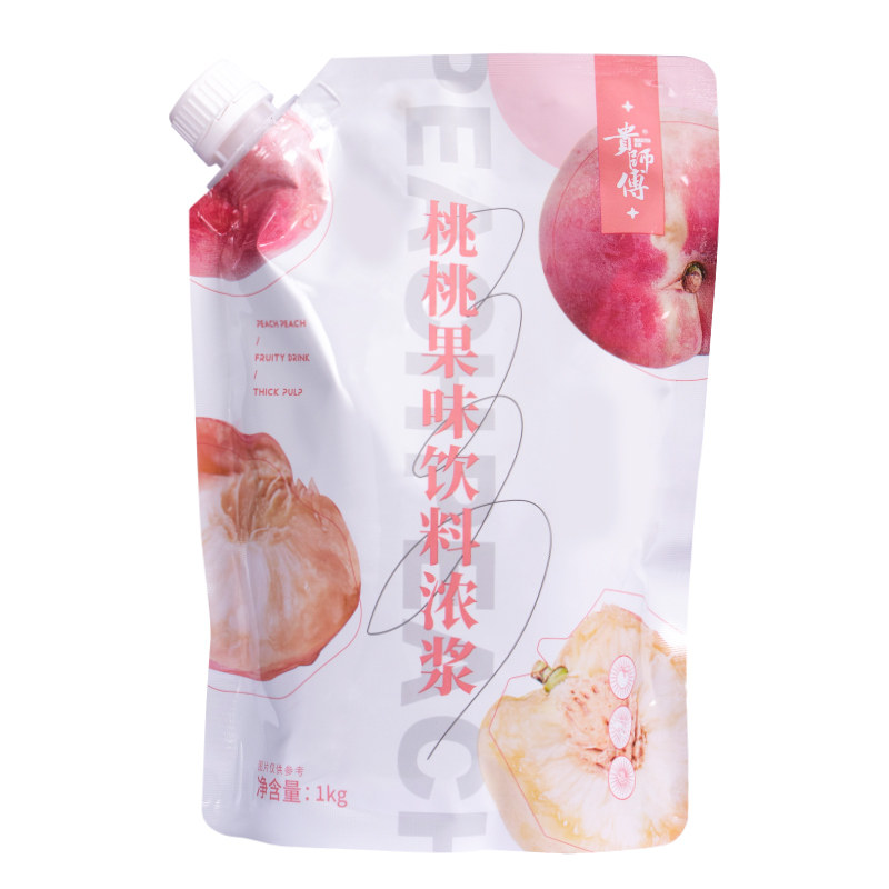 Master Peach Jam 1kg - Bread Toast Peach Jam with Fruit Pulp for Milk ...