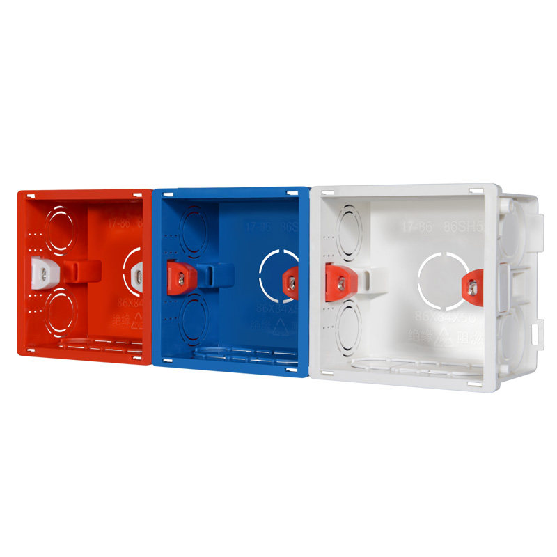 Type 86 Concealed Electrical Box - PVC Wall Socket Mount