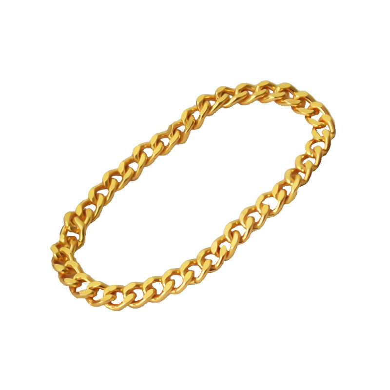 Gold Soft Ring 999 Foot Gold Horsewhip Chain | Male & Female Neutral ...