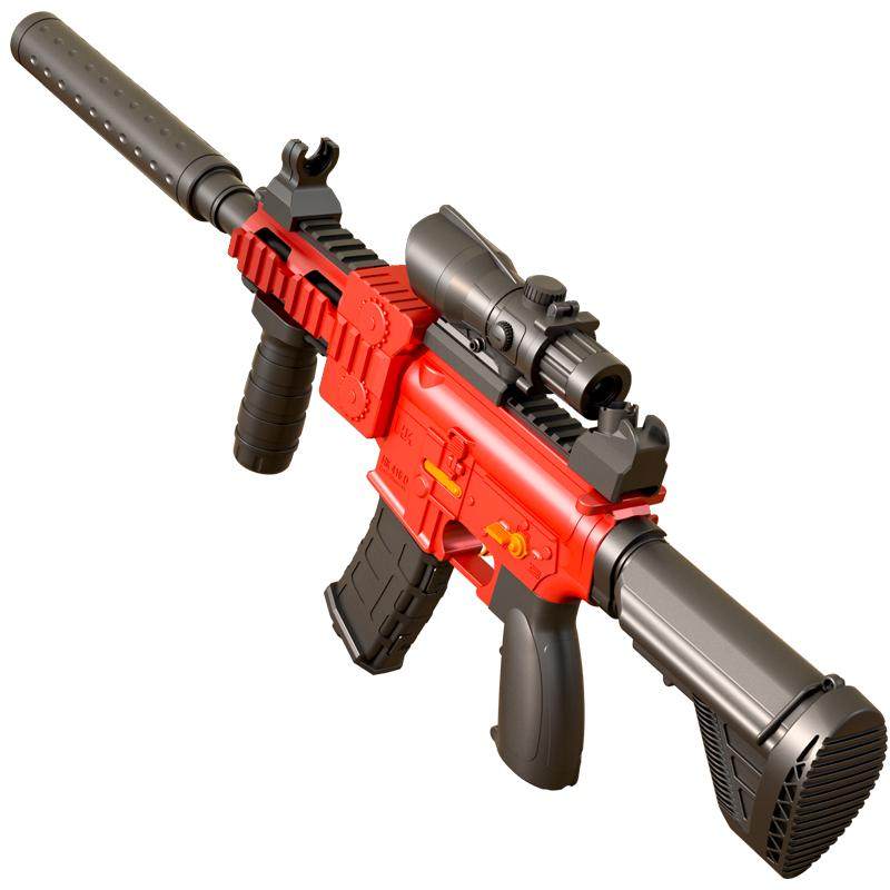M416 electric burst soft bullet toy gun m4 eating chicken full set ...