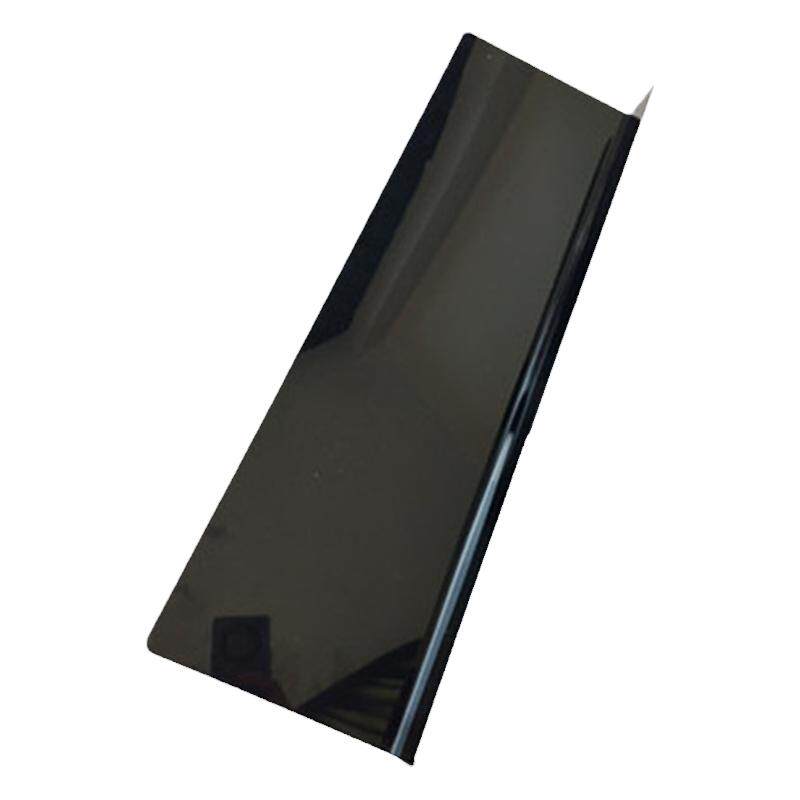 Lembaran Penghalang Bentuk L PVC 1,8mm - Putih dengan Hiasan Hitam ...