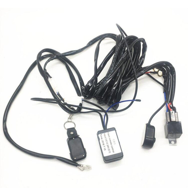 LED Spotlight Modified Car Lights Special Remote Control Flash Wire Group Auxiliary Light ...