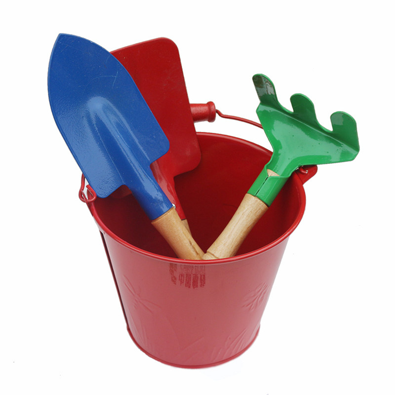 ビーチおもちゃセット - サンド掘りツール - バケツ、シャベル＆釣り網