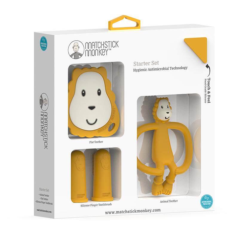 Matchstick Monkey Teething Toy - Silicone Teether for Babies