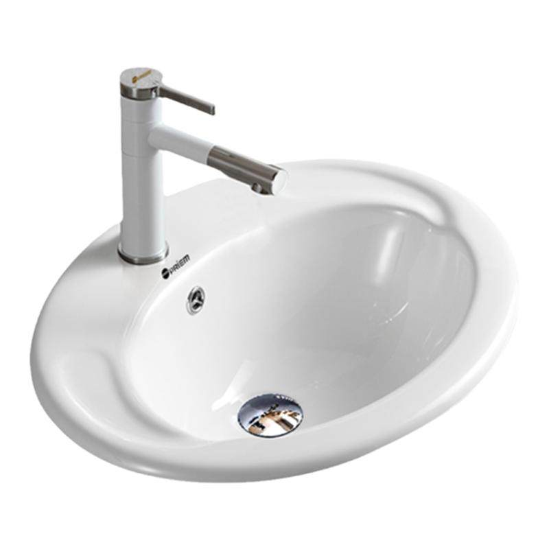 Semi-Embedded Above Counter Wash Basin Ceramic Wash Basin Oval Under ...