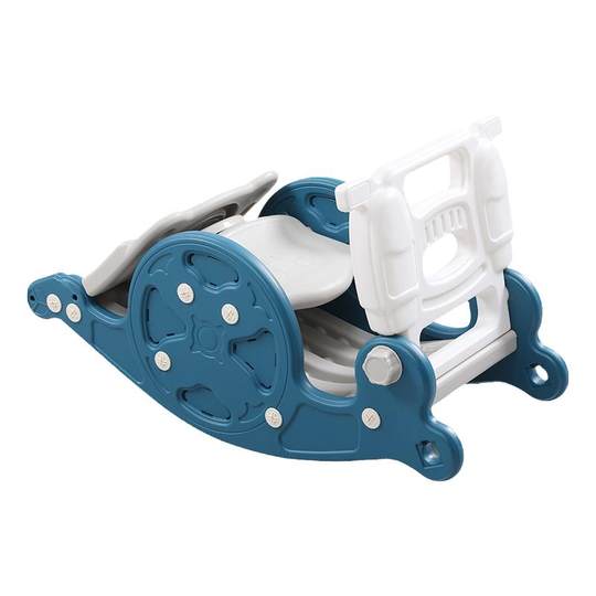 Children's Rocking Horse Toy - Wooden Rocking Chair and Slide Combination