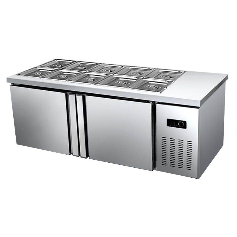 Lechuang slotted salat table Комерційний холодильний робочий стіл ...