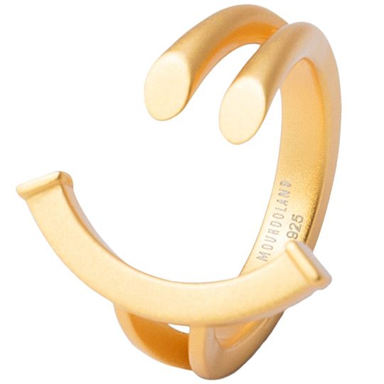Mouhooland Pharaoh's Smiley Face Niche Ring Set