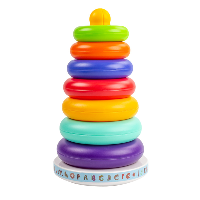 Sego Rainbow Stacking Circles Toy - Early Education for Babies & Toddlers