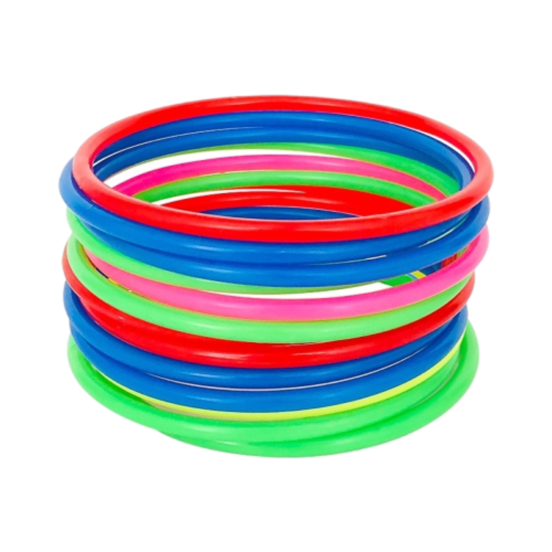 Jeu de lancer de cerceaux pour enfants précis - Anneaux en plastique ...