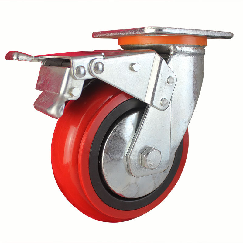 Heavy-Duty Korean U-Shaped Polyurethane Casters - 4-Inch, 5-Inch, 6 ...