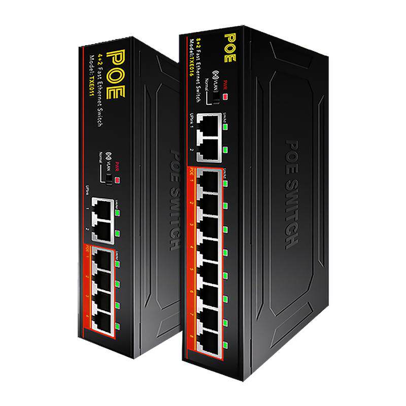 Công tắc Ethernet Gigabit PoE 10 cổng Diewu TXE101