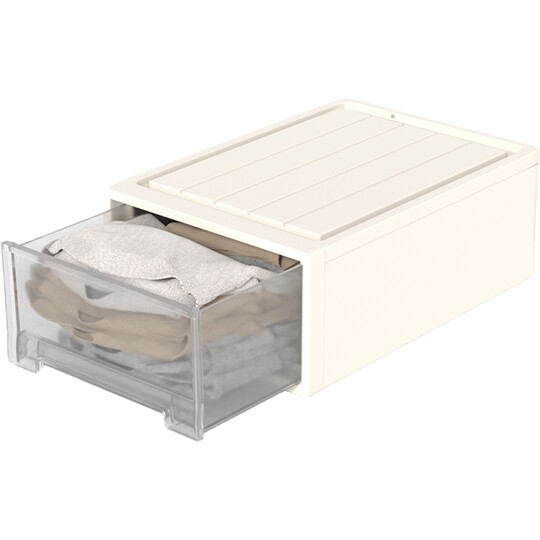 Transparent Plastic Wardrobe Clothes Storage Box Drawer for Home ...