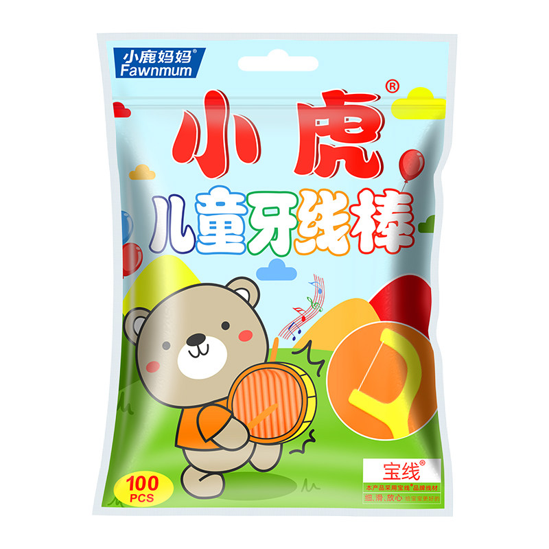 Fawn Mom's Children's Floss Sticks - Ultra-Fine Baby Toothpicks Family Pack