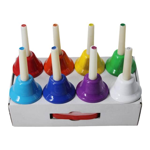 Orff musical instrument eight-tone hand bell children's touch bell 8 ...