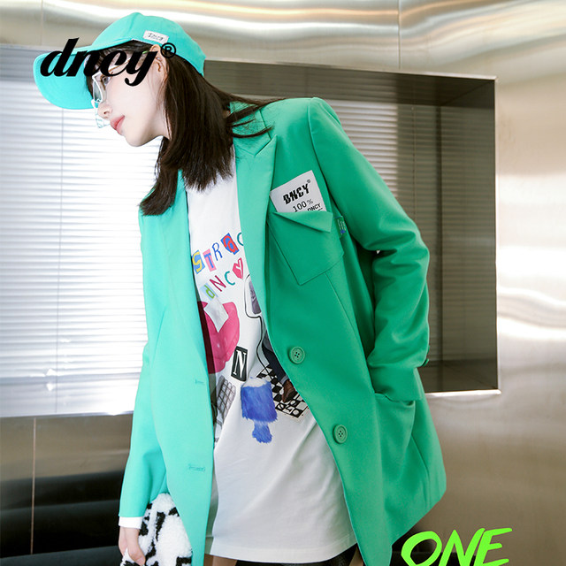 DNCYOVERSIZE lapel female suit jacket Female spring high -level sense ...