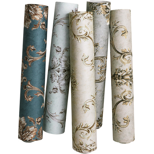 Yaslin European 3D Embossed Damascus Non-Woven Wallpaper - Model 22012