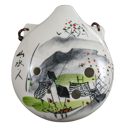 Fengyaoji 6-Hole Alto Ocarina - Ceramic Myth Engraving
