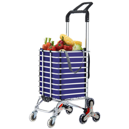 Portable Folding Shopping Cart for Household and Grocery Shopping