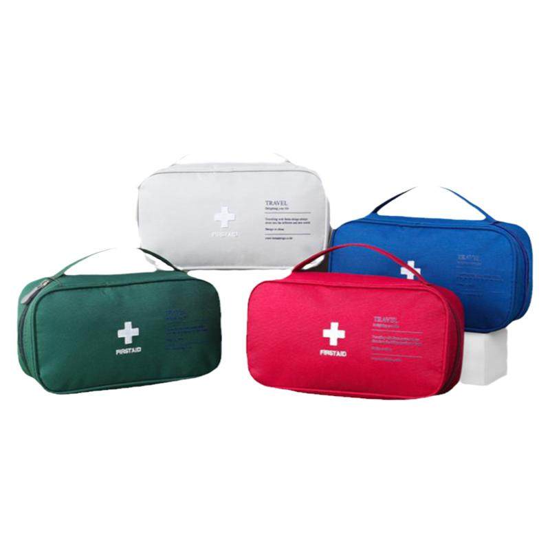 First Aid Kit Pill Box - Portable Travel Storage Bag Emergency Rescue Kit