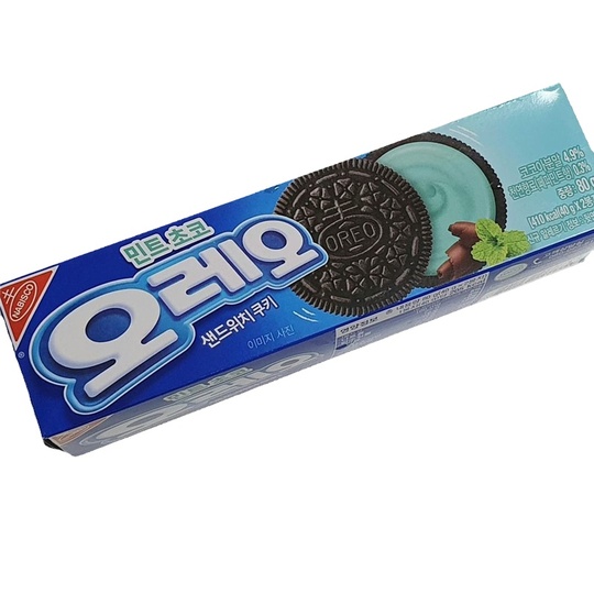 Kuki Oreo Korean Mint Cinnamon Cream Rasa Tanda Tanya 80g