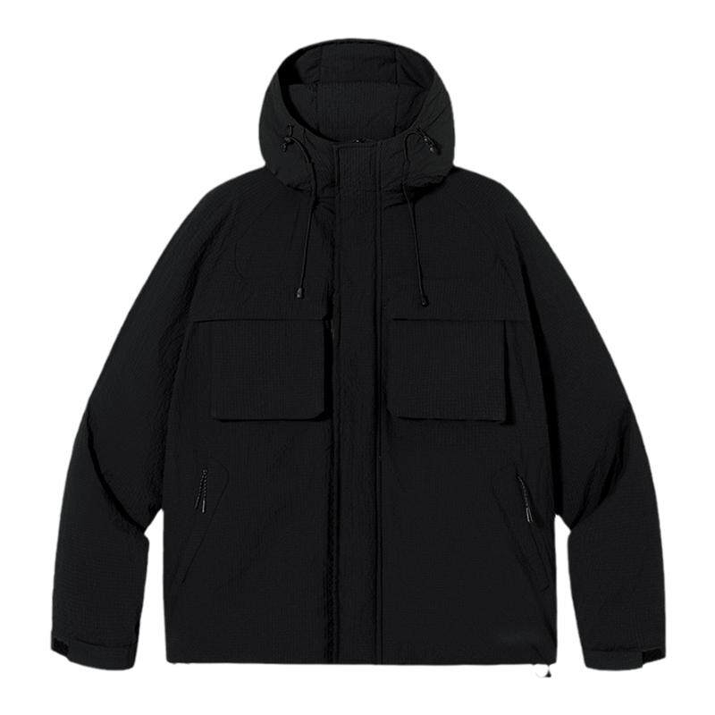 Pso Brand Plaid Down Jacket - Water-Resistant Winter Coat