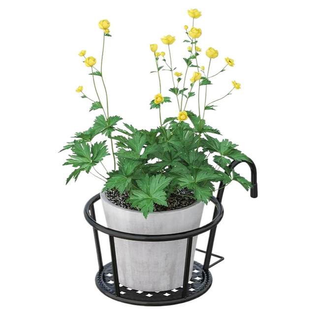 Balcony flower stand, flower pot pot iron, iron suspension railing ...