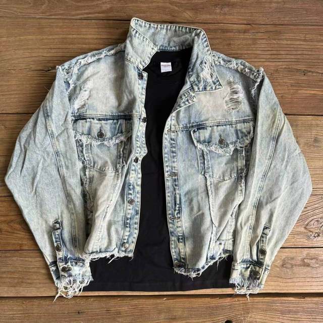 Heavy heavy workers pure cotton water washing American woolen cave ...