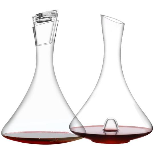 Bimo Crystal Wine Decanter with Lid - Elegant Home & Commercial Use