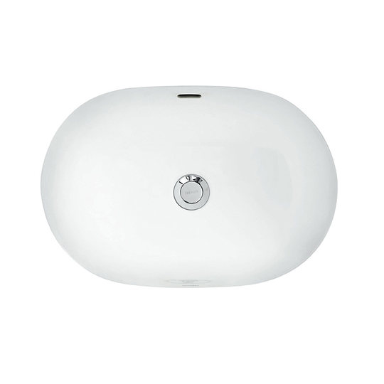 Faensa Oval Ceramic Embedded Undercounter Basin | Bathroom Wash Basin