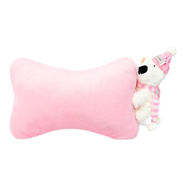 Cute sculpting dog car head pillow creative car inner neck pillow seat ...