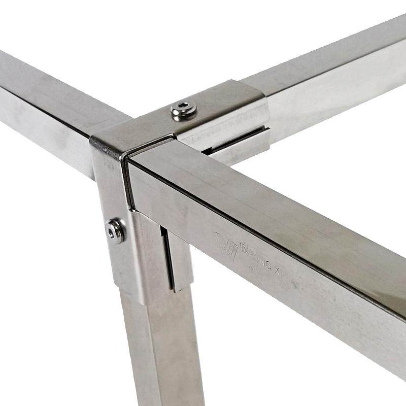 Stainless Steel Square Tube Flower Pot Frame - Pipe Assembly Connection ...