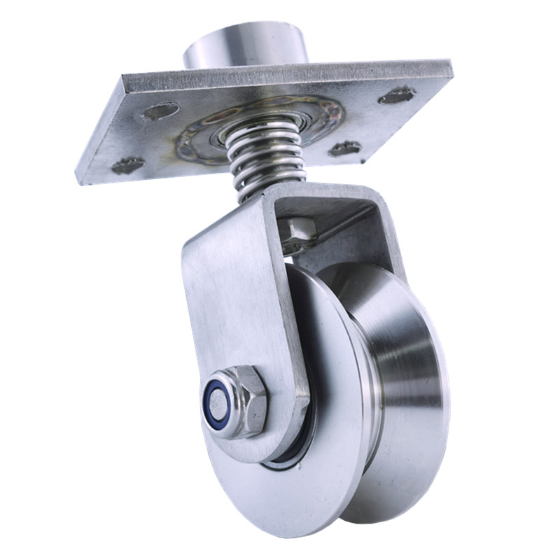 304# Stainless Steel V-Shaped U-Shaped Groove Square Tube Track Wheel ...